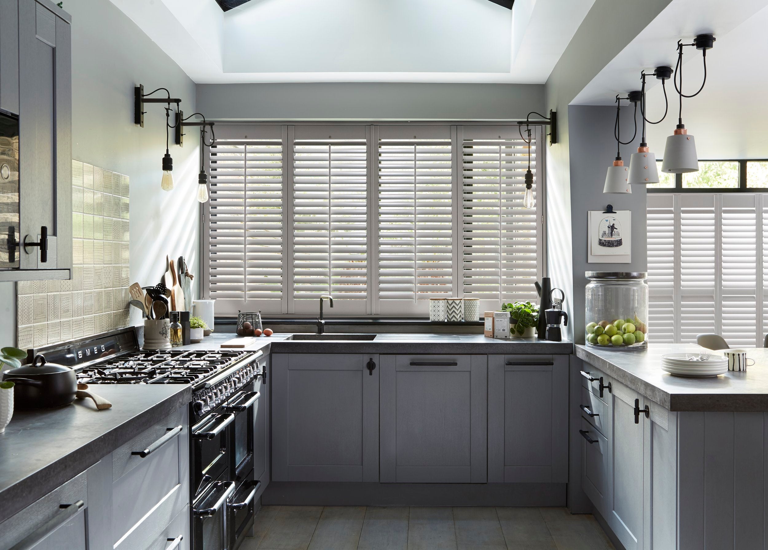 Grey Shutters in Aberdeen - Modern Chic Style – Aberdeen Blind Company