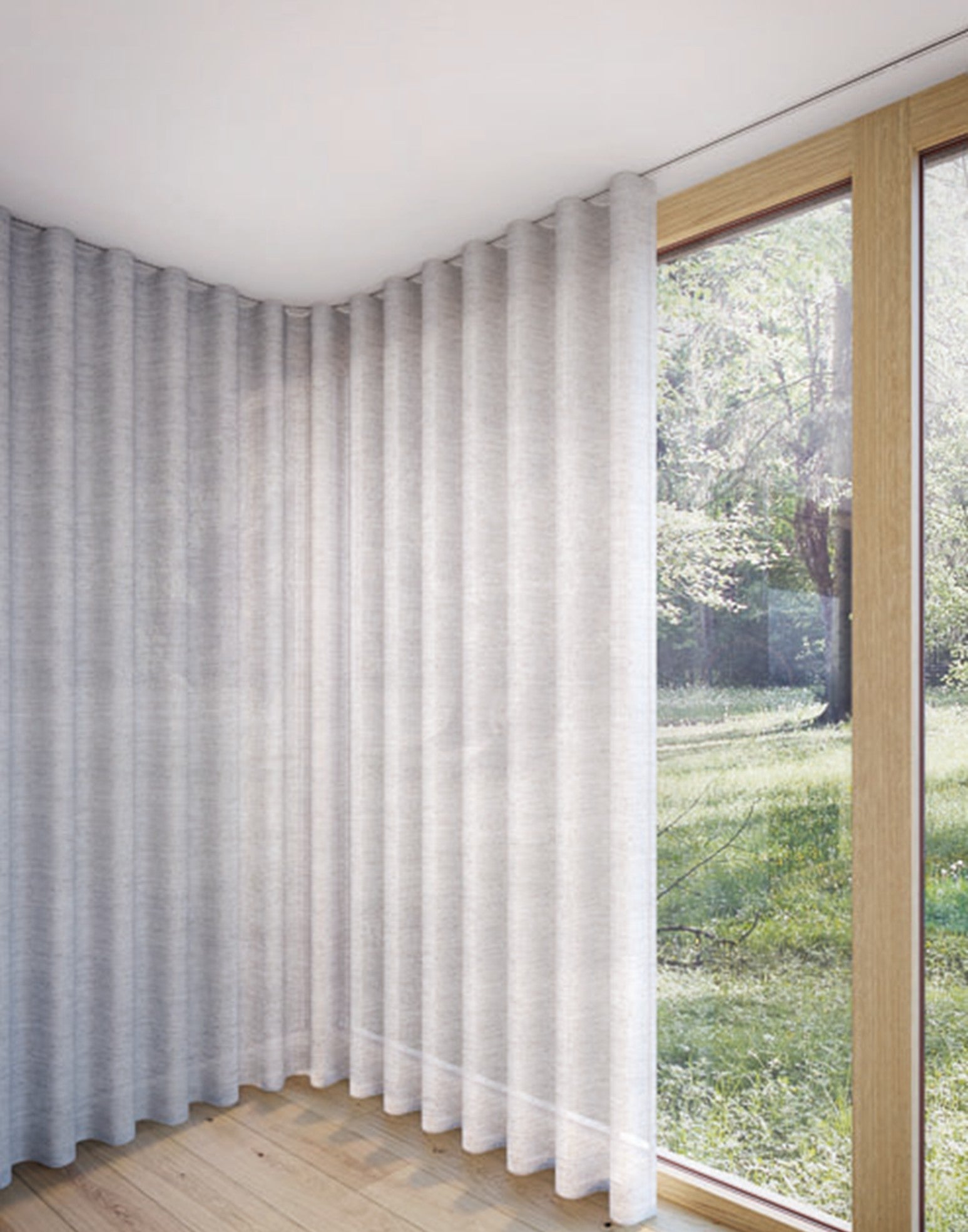 Wave Header Curtains in Aberdeen - Contemporary Ripple Fold – Aberdeen ...