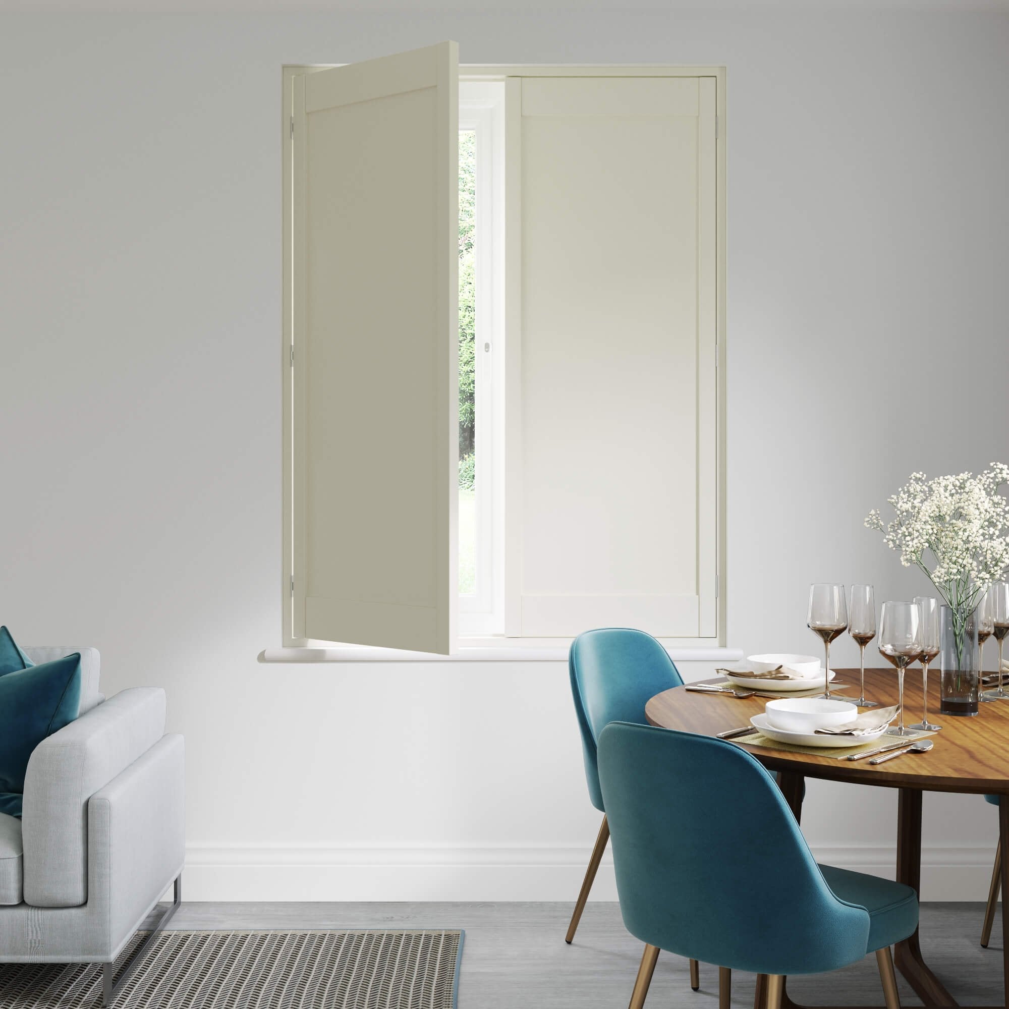 Cream Shutters in Aberdeen - Soft Neutral Elegance – Aberdeen Blind Company
